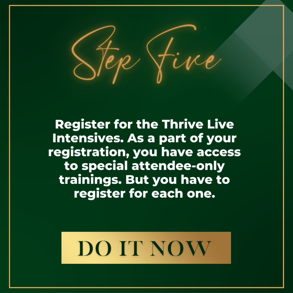 Next Step – Thrive Live Experience